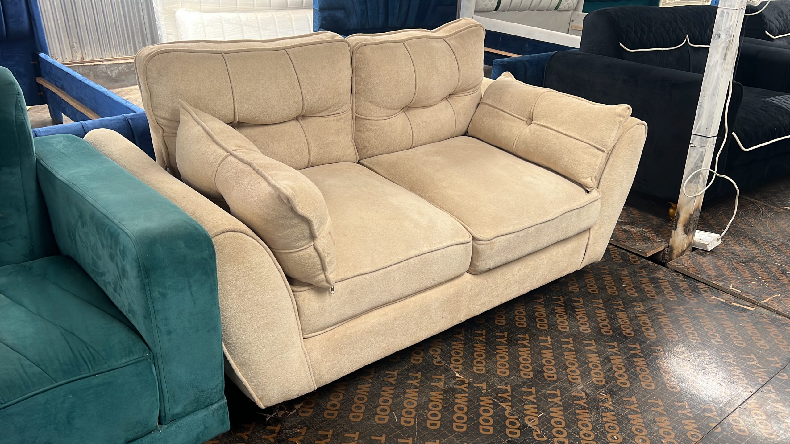 2 Seater modern butterfly Sofa Design made with Plush Spring cushions ...