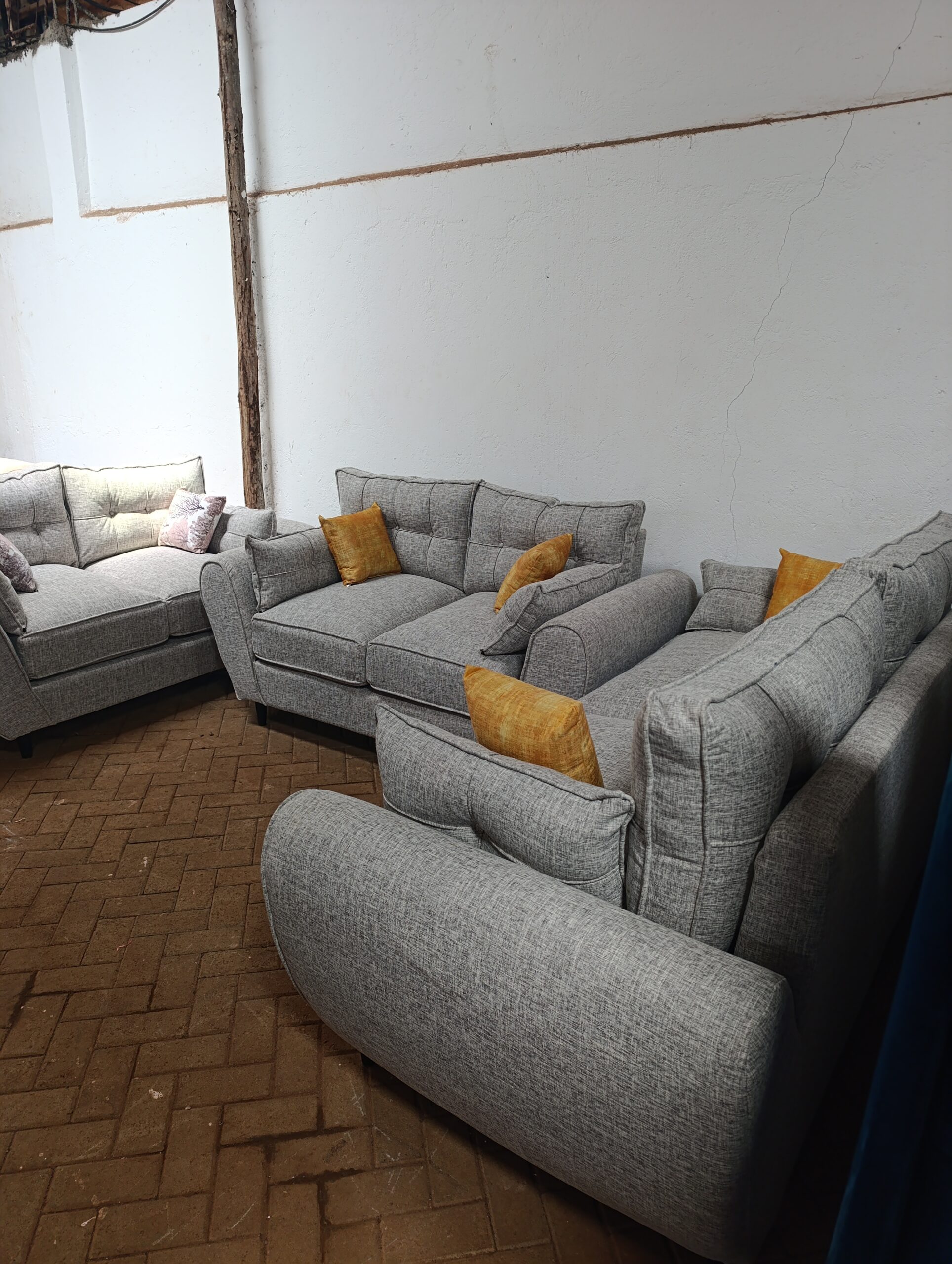 7 Seater ( 3-2-2) Butterfly sofa design with Spring Cushions - Home ...
